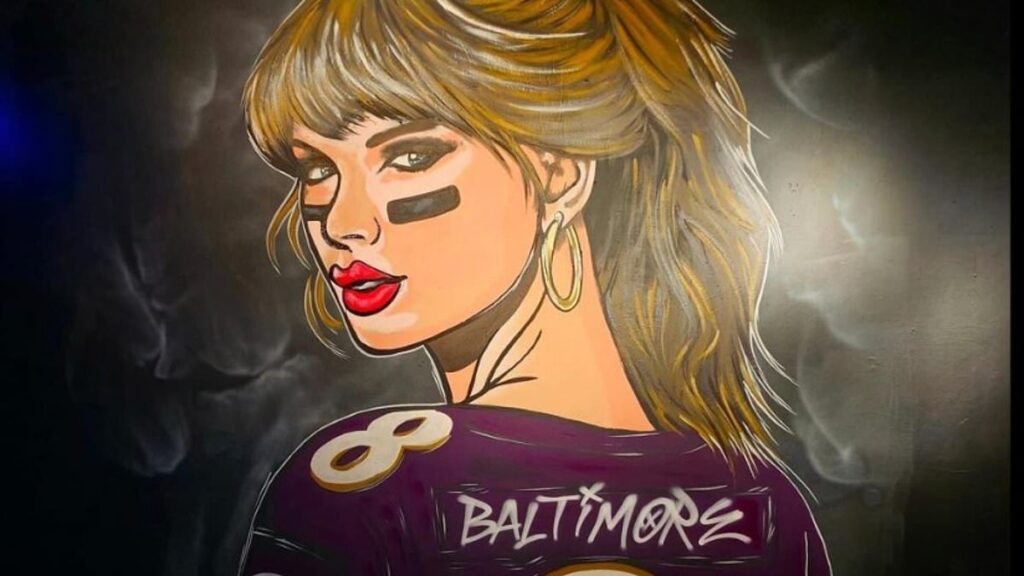 Taylor Alert – Baltimore graffiti artist paints a mural of Taylor Swift ...